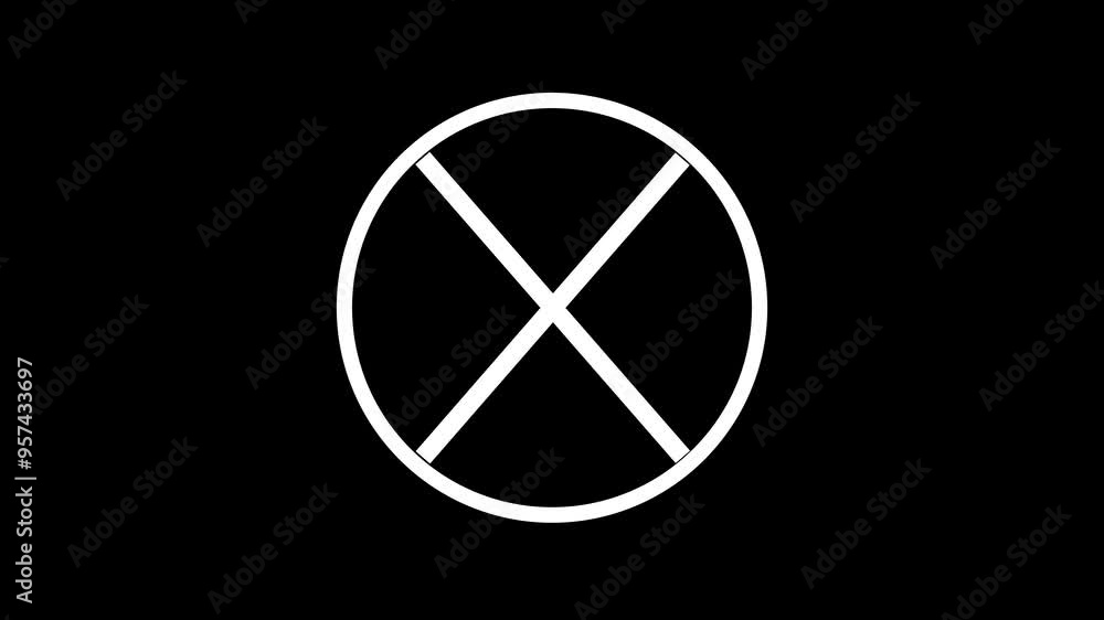 International prohibition mark icon. Ban forbidden sign concept ...