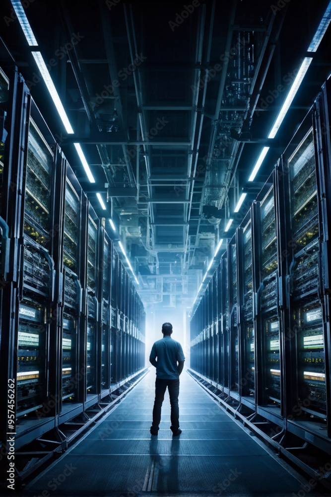 Advanced Data Center with Cloud and AI Infrastructure Stock ...