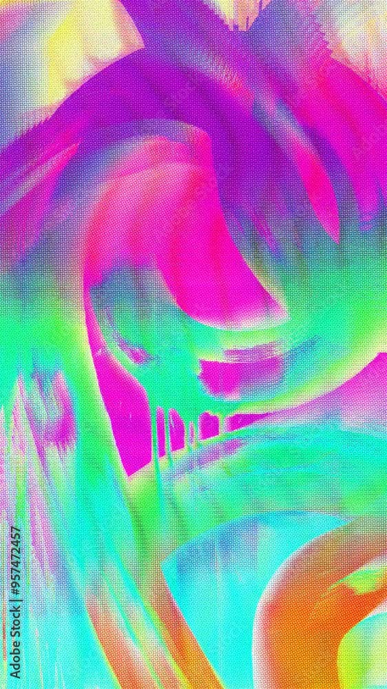 Abstract pixel art retro 8 bit rainbow video game glitch noise texture ...