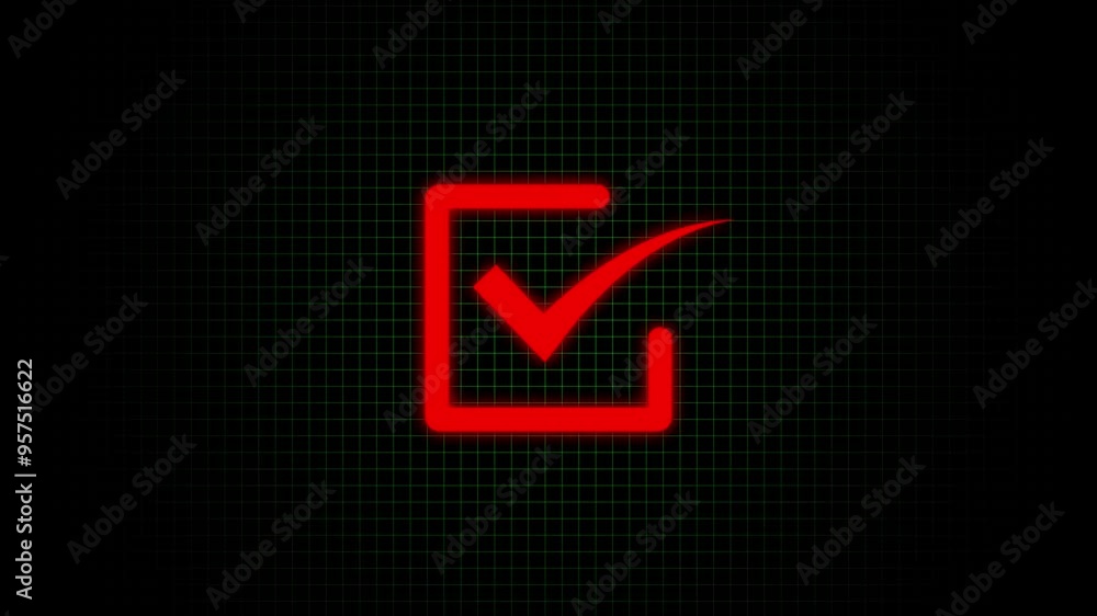Animated flat voting icon with simple motion at alpha png transparent ...