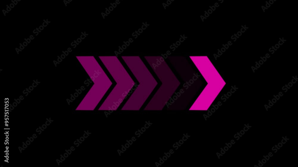 Right-directional arrow loop animation. Animated arrows for the overlay ...