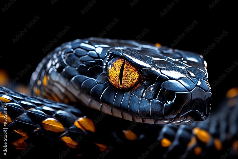 Snake Night, Eyes, and Danger shown in a nighttime setting where the ...