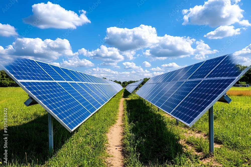 Solar Power Photovoltaic Solar Panels, Sunlight, and Clean Energy ...