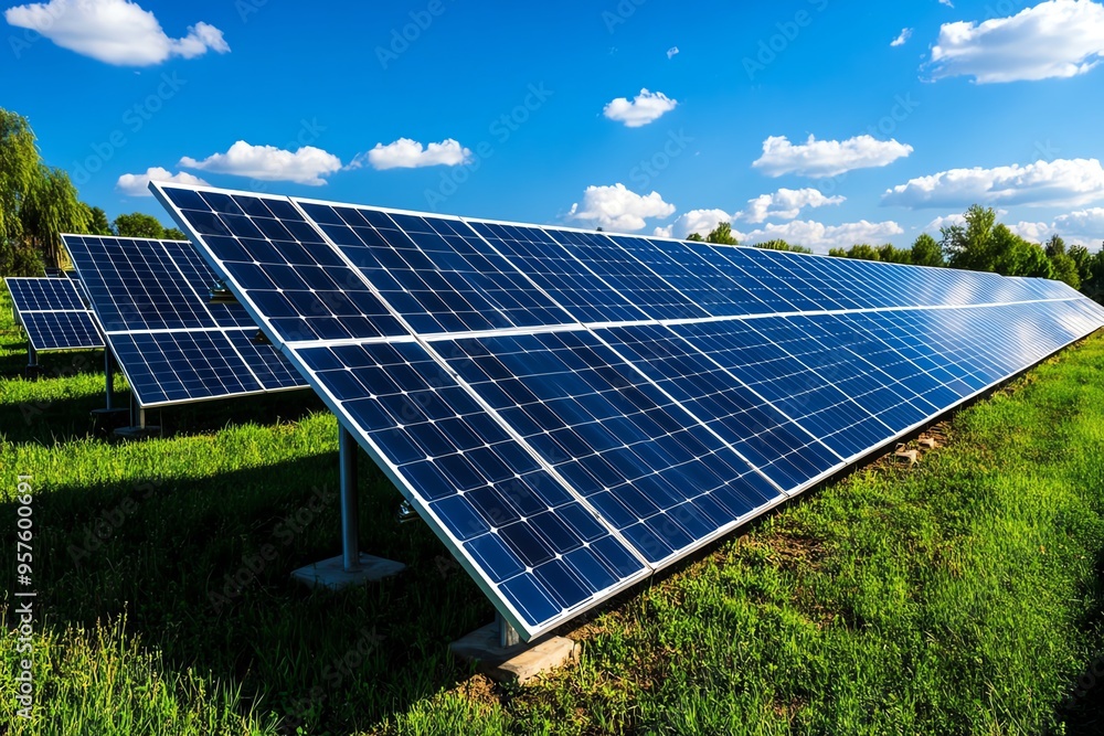 Solar Power Photovoltaic Solar Panels, Sunlight, and Clean Energy ...