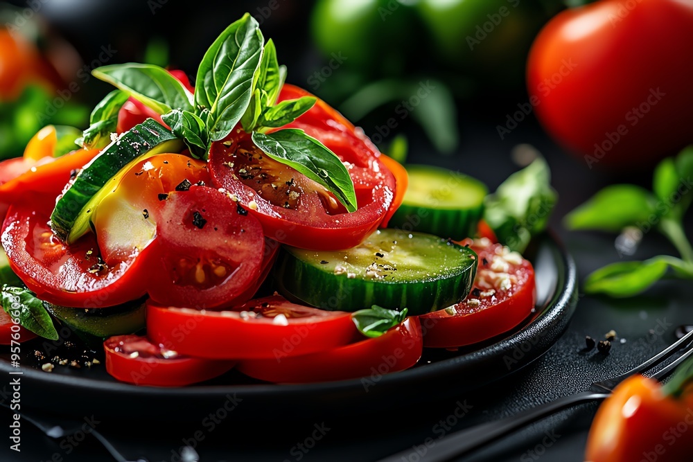 Tomato Vitamins, Antioxidants, and Low-Calorie visualized in a health ...