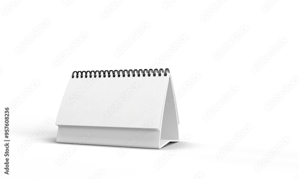 Calendar white isolated background object mockup design event template ...