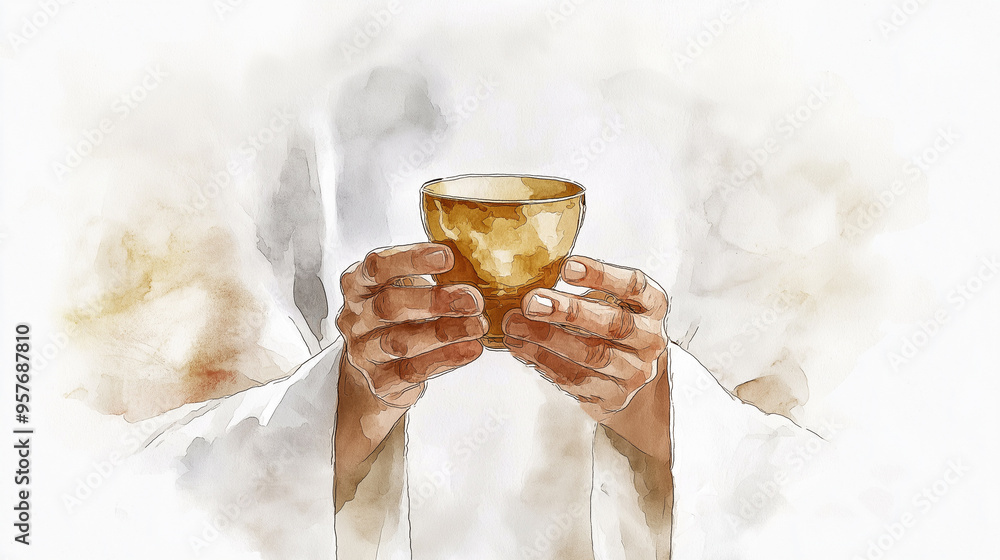 Communion sacred sacrament where believers partake of bread and wine ...