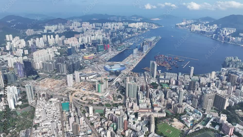 Seaside Commercial residential construction site in Kai Tak Cruise ...