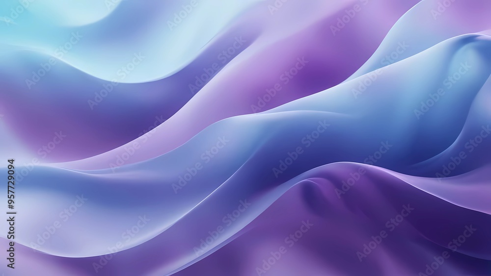 Abstract waves shape glowing in ultraviolet spectrum. Background for ...