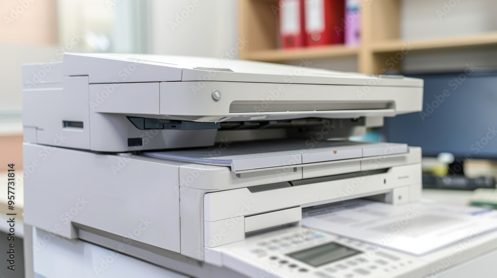 Printer: A digital-to-physical document machine connected to your ...