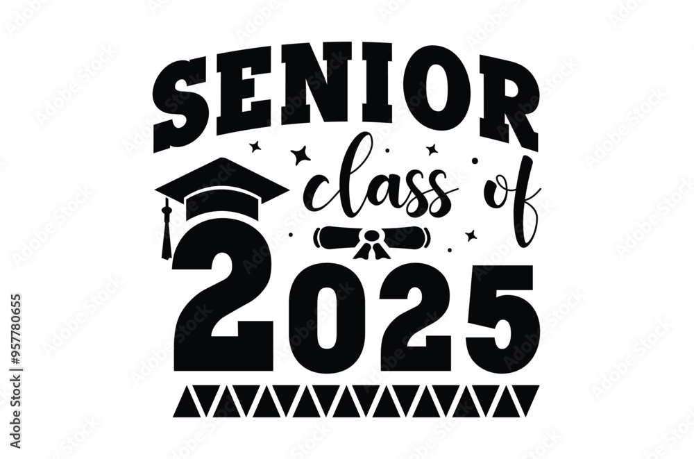 PrintClass of 2025 svg, Graduation SVG, Senior 2k25 Svg, Graduation T ...