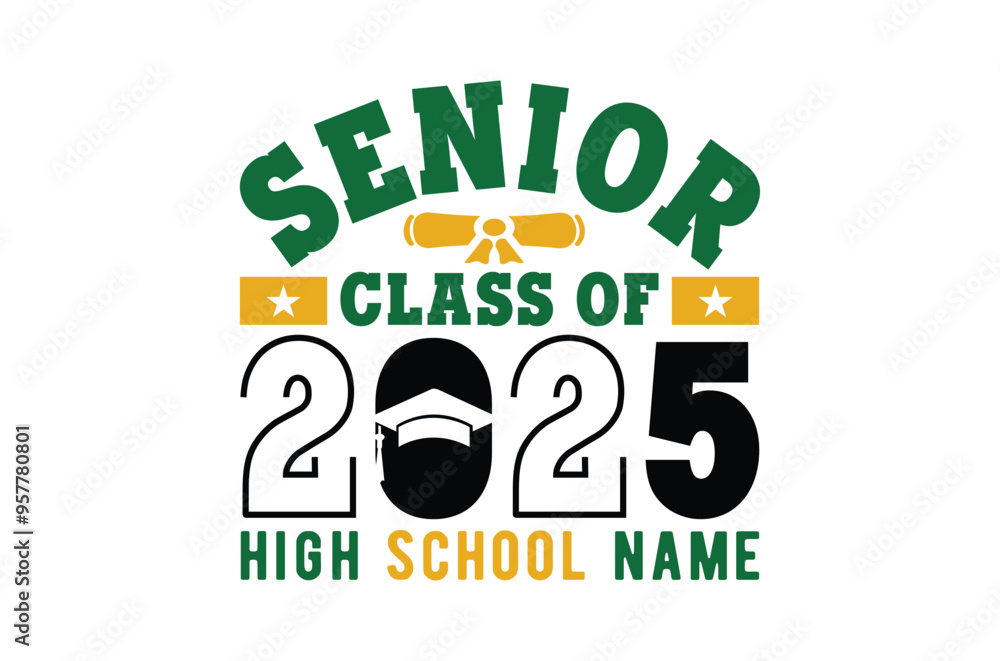 PrintClass of 2025 svg, Graduation SVG, Senior 2k25 Svg, Graduation T ...