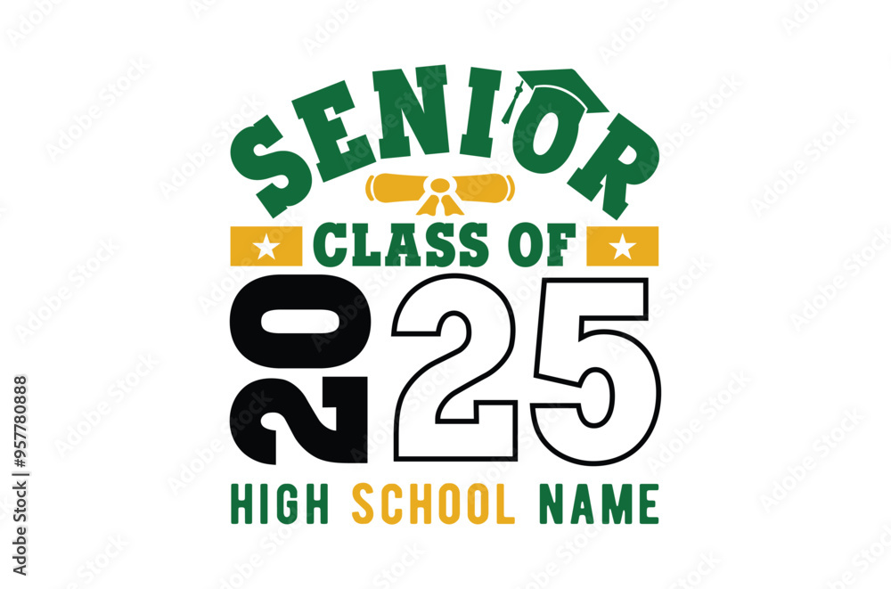 PrintClass of 2025 svg, Graduation SVG, Senior 2k25 Svg, Graduation T ...