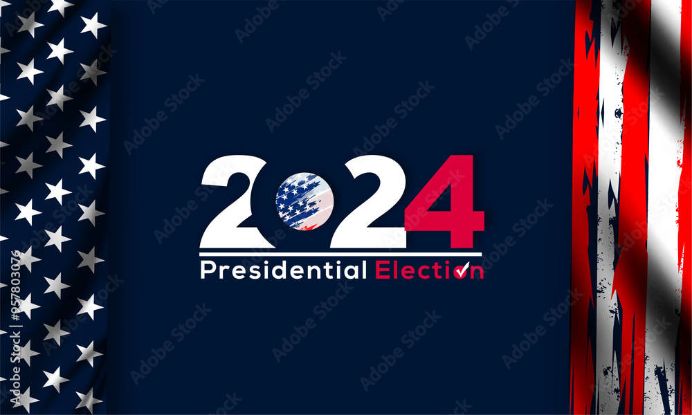 USA 2024 Presidential Elections Event Banner, background, card, poster ...