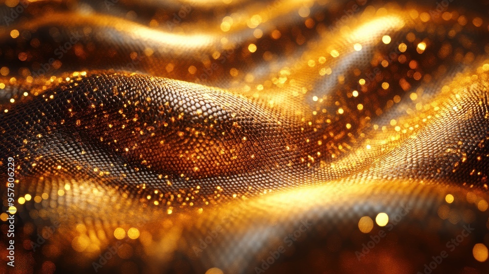 3D looping animation of abstract fantasy background with wavy tangled ...