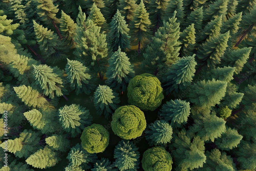 3D Visualization of Picea abies Sassafras and Shortleaf Pine Trees for ...