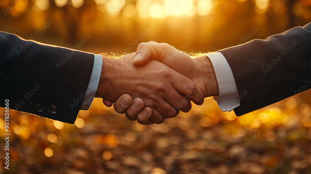 professional handshake between two businessmen, symbolizing trust ...