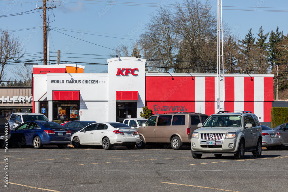 Beaverton, Oregon, USA - March 7, 2024 - KFC Kentucky Fried Chicken ...