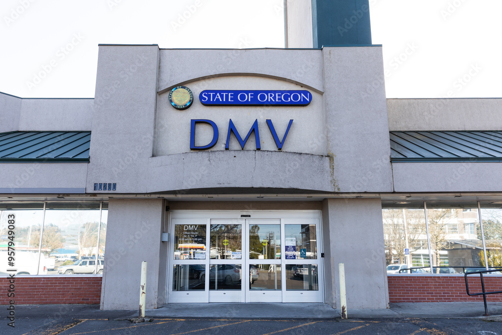 Beaverton, Oregon, USA - March 7, 2024 - Department of motor vehicles ...
