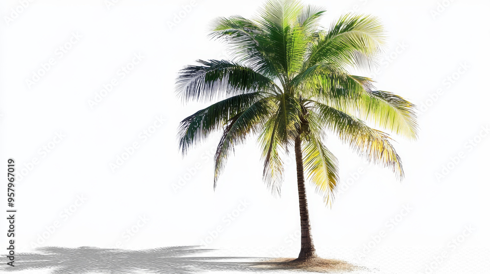 Cut out palm grove. Palm tree isolated on a transparent background via ...