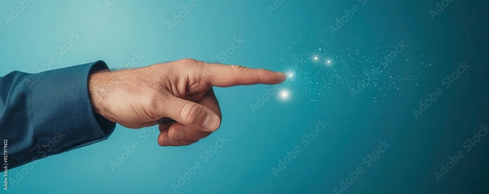 Hands tracing a strategic roadmap on a touch screen, with interactive ...