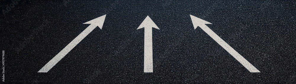 Strategic roadmap graphic showing multiple paths converging towards a ...