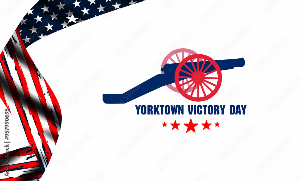 Yorktown Victory Day vektor background , Commemorating the Historic ...