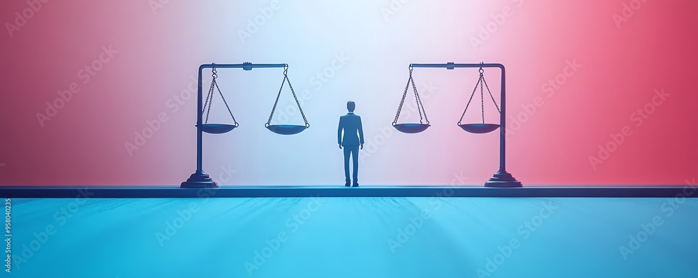 Business ethics scenario visualizing the impact of good and bad choices ...