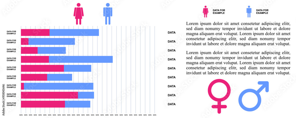 Editable demographic infographics collection human Charts ,social ...