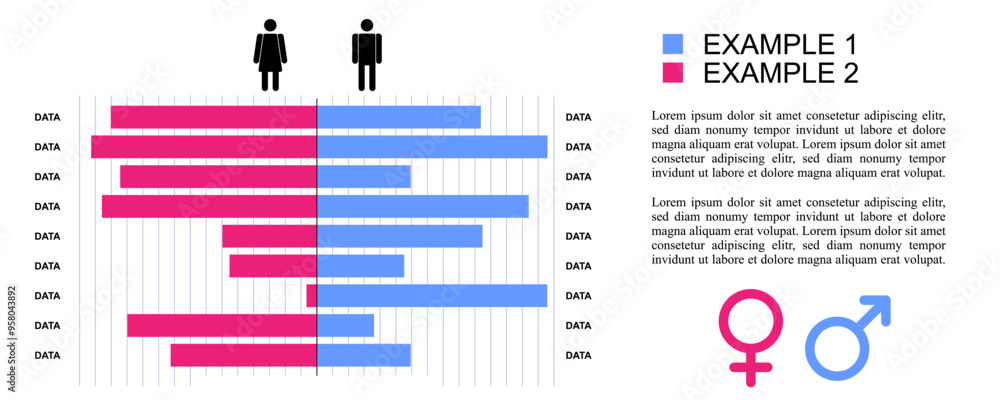 Editable demographic infographics collection human Charts ,social ...