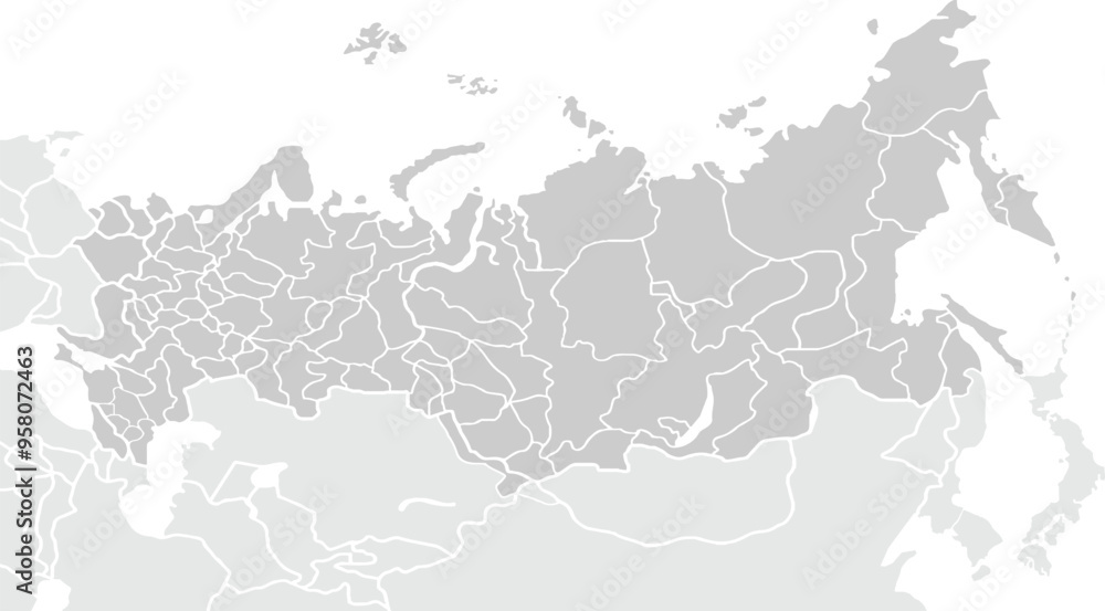 Political map of Russia. for website layouts,background,education ...