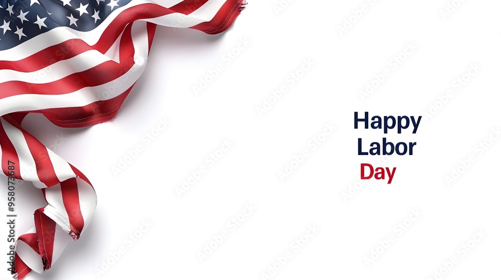 Banner for a happy Labor Day celebration. United States federal holiday ...