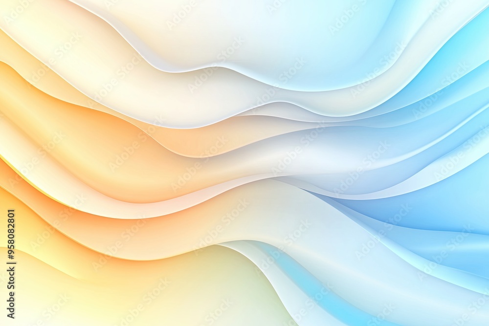 Elegant background with a smooth gradient transitioning from sky blue ...