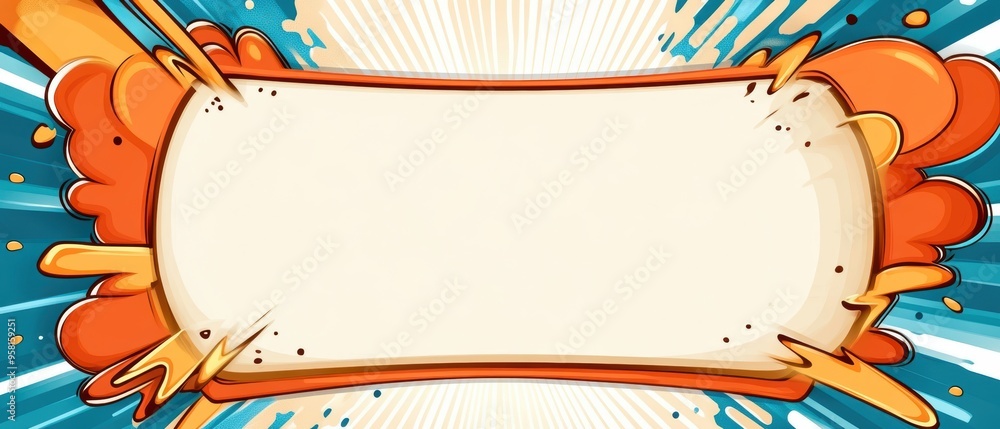 Comic book-style "VS" frame with a dynamic lightning border, vibrant ...