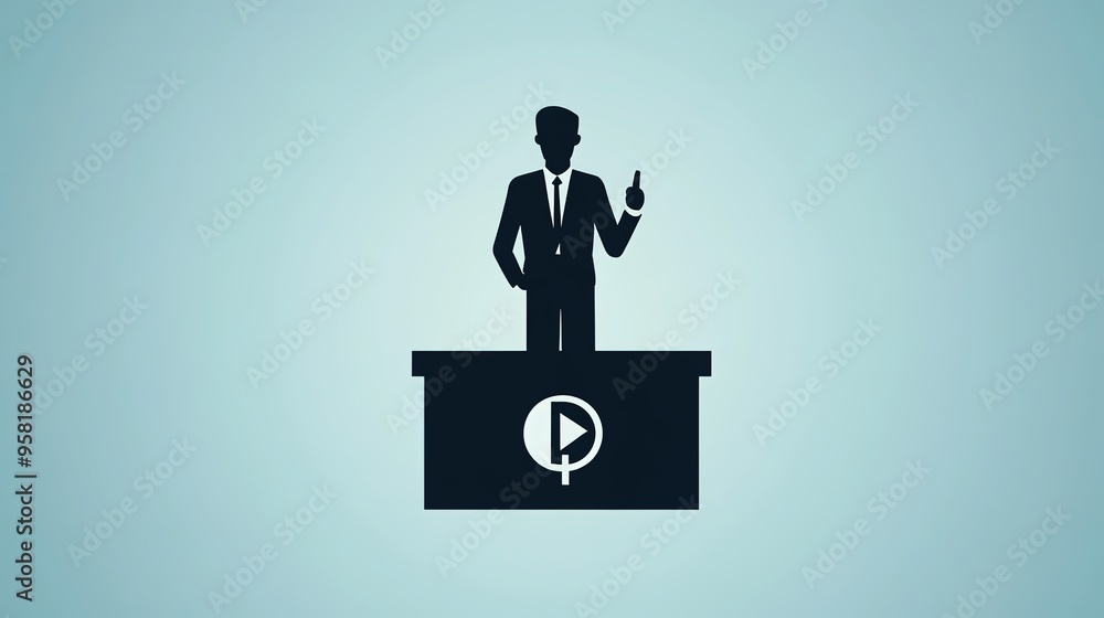 Minimalistic Pictogram Icon for Presentation: Comedy Story. The Design ...