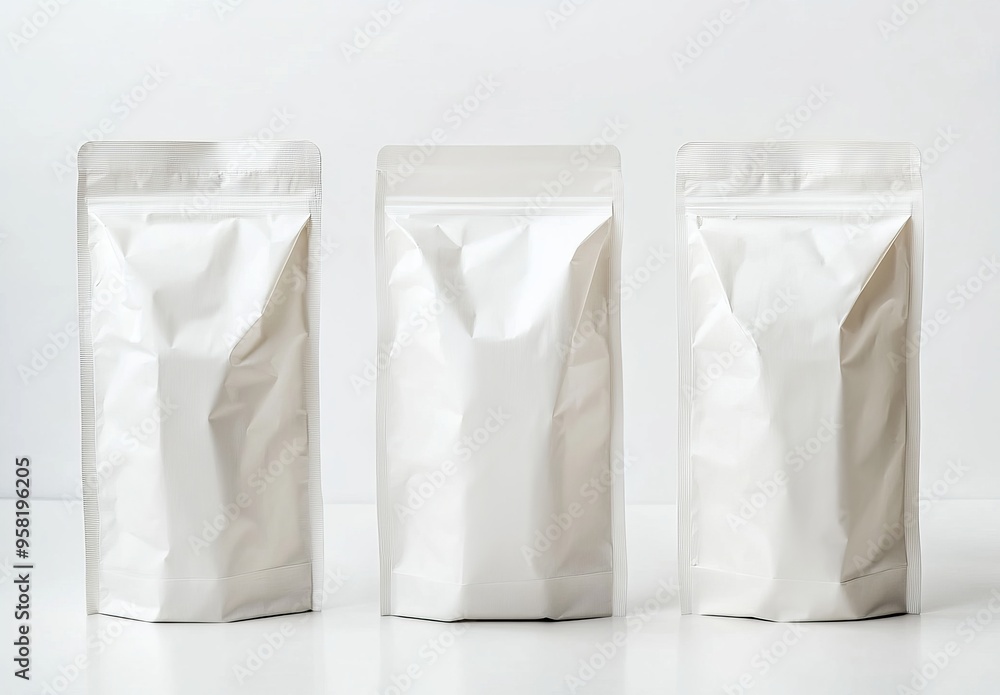 Here's a mockup of white bread packaging in cellophane, with different ...