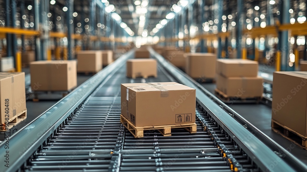 Supply chain management infographic logistics process optimization and cost reduction tips Stock ...