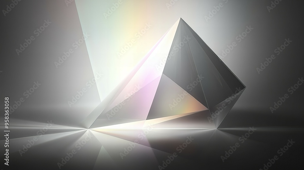 Colorful prism spectrum design with abstract light reflections. vibrant ...