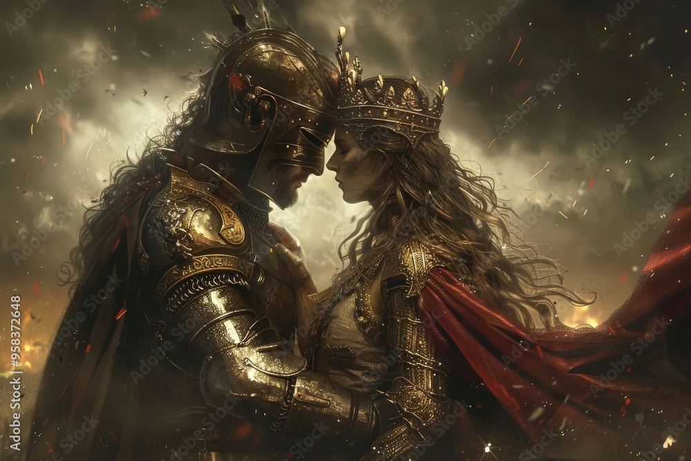 Foto de King And Queen - Epic Battle Between Warrior King and Warrior ...