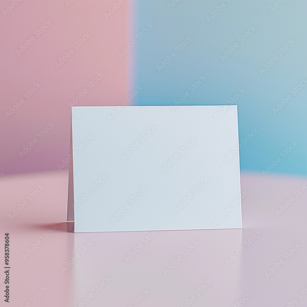 Blank white empty tent card folded sign food menu place tag baby shower ...