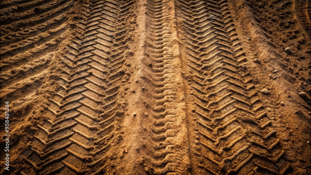 Dirt ground texture with tire tracks , dirt, ground, texture, tire ...