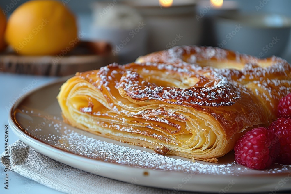 Morocco: M'hanncha A coiled pastry filled with almond paste and ...