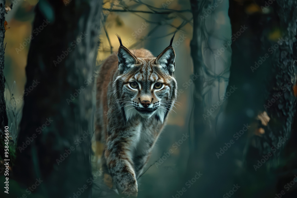 A Lynx's Silent Passage: A glimpse into the hidden world of the elusive ...