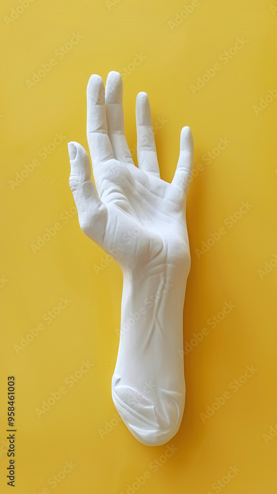 loneliness concept 3d rendered white gypsum sculpture woman helping ...