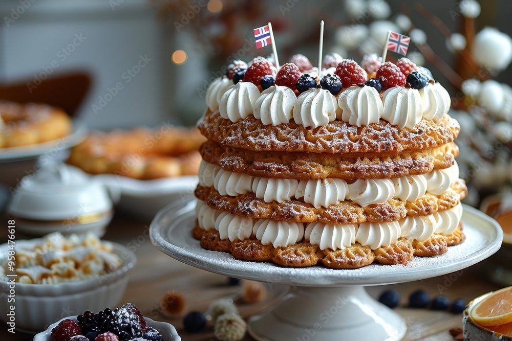 Kransekake Norwegian Almond Ring Cake