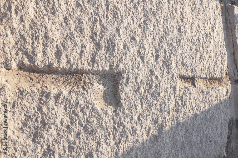 Details of the unfinished obelisk at granite quarries of Aswan ... Details of the unfinished obelisk at granite quarries of Aswan ...
