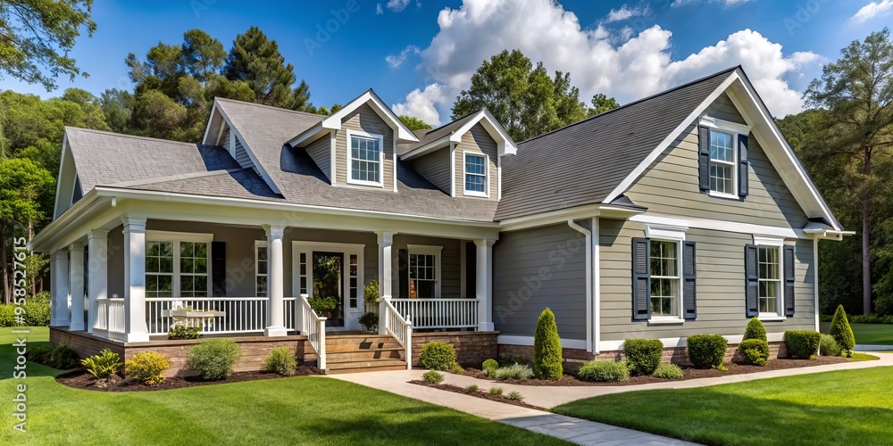Rugged renovation is underway at this ranch-style house, with modern ...