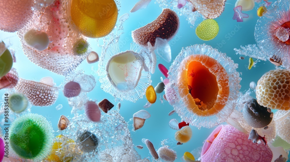 Plankton filter-feeding in water filled with microplastics ...