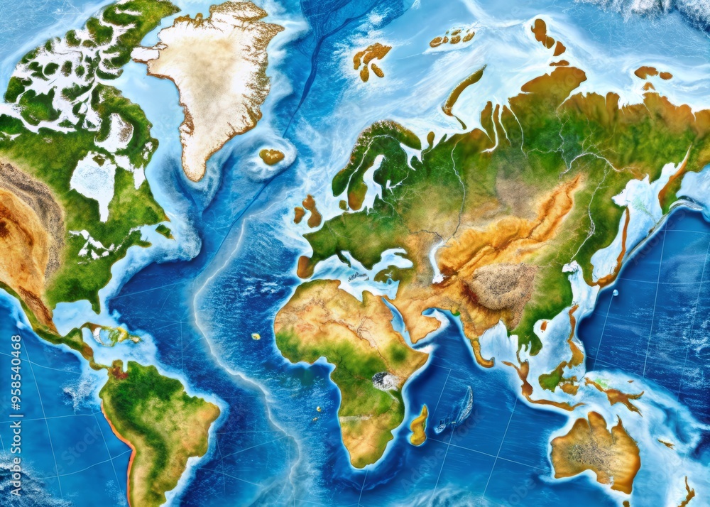 A detailed map of the North Pacific Ocean, featuring territorial ...