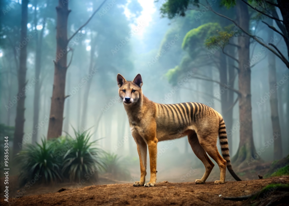 A rare and iconic extinct marsupial predator, also known as the ...